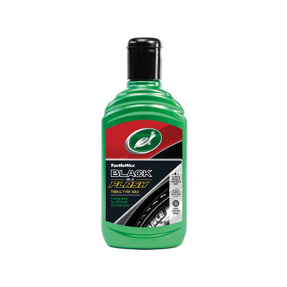 Turtle Wax Black in a Flash Trim & Tyre Wax (300ml) | In Stock