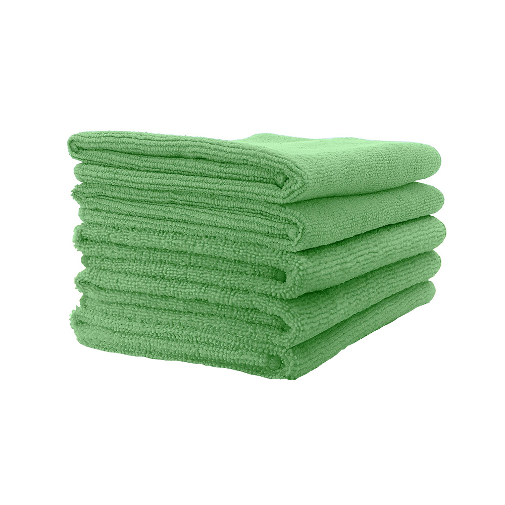 Microfibre Cloth - (Green) Pack of 5 - Microfibre Cloths - CleanStore
