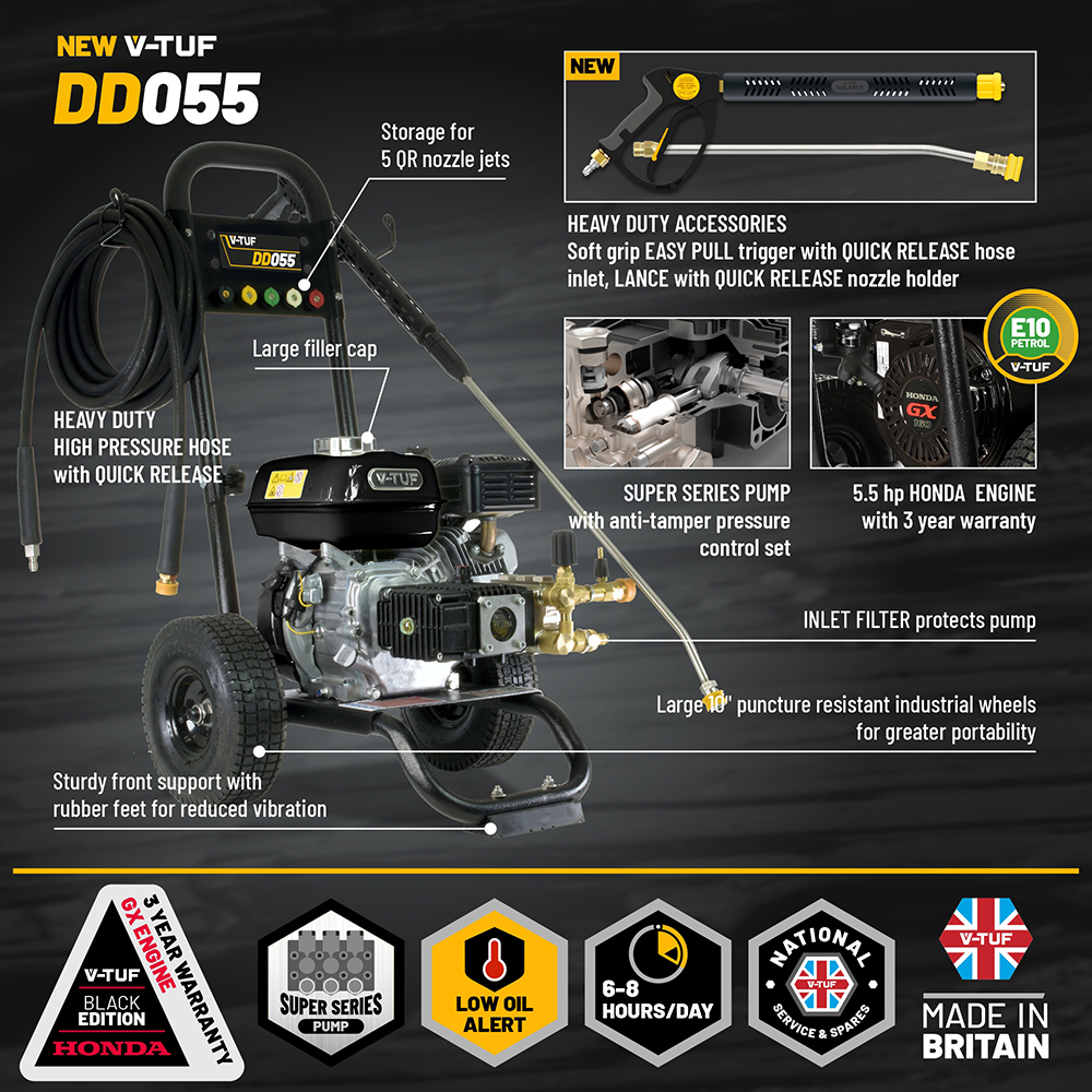 V-TUF DD055 Pressure Washer - Commercial Pressure Washer Machines ...