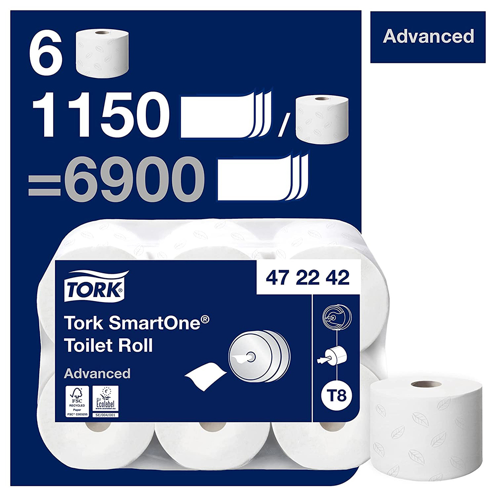 Tork 472242 SmartOne Advanced Toilet Roll - Toilet Tissue - CleanStore